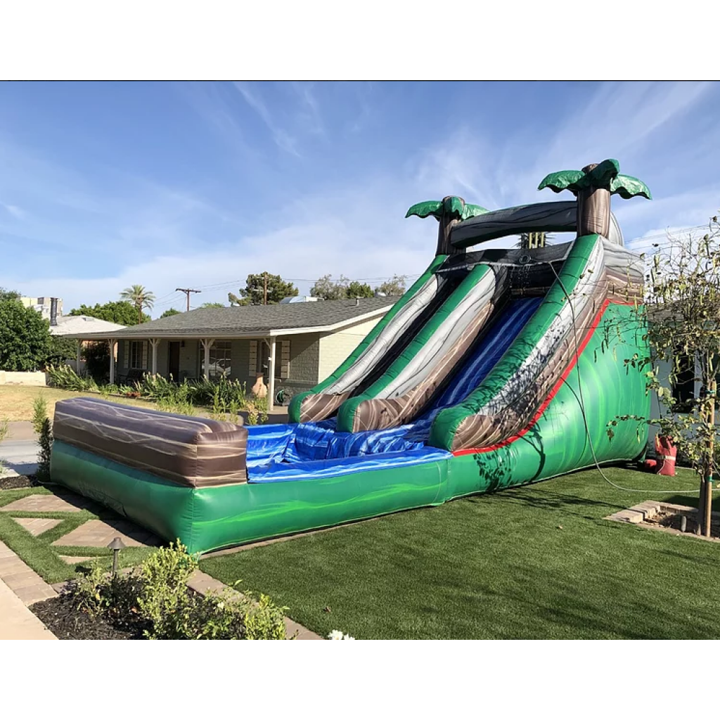 24 Foot Purple Slide Boodle Bouncers