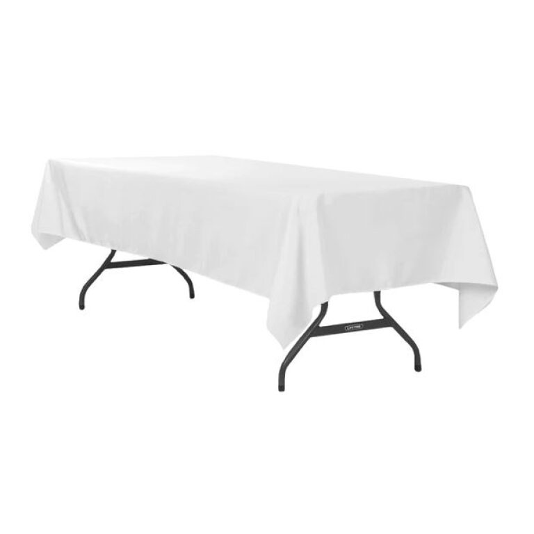 10’ Banquet Table Linen (60″ x 120″ Linen fits 6′ or 8′ table to lap ...